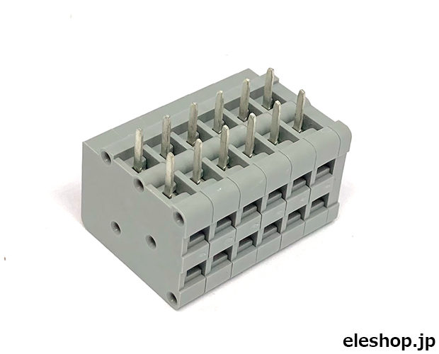 ピッチ3.81mm スクリューレス端子台6P AWG24-AWG20対応 (10個入) 限定特価品 / SL-6100-H-6P-10P ピッチ3.81mm スクリューレス端子台6P AWG24-AWG20対応 (10個入) 限定特価品 / SL-6100-H-6P-10P